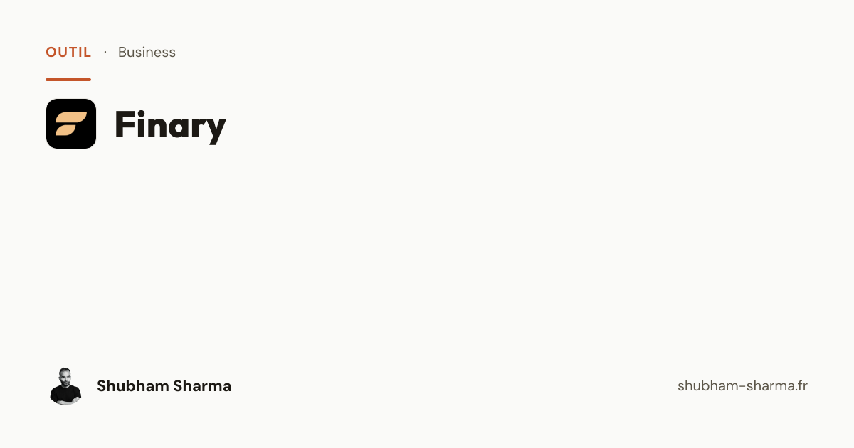 Finary : Mon avis complet (2026) — Shubham Sharma